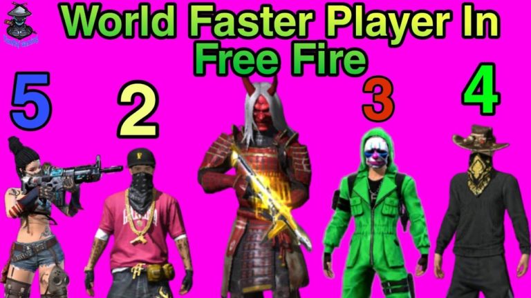 5 Fastest Players of Free Fire in The World in 2024 » The SportsLite