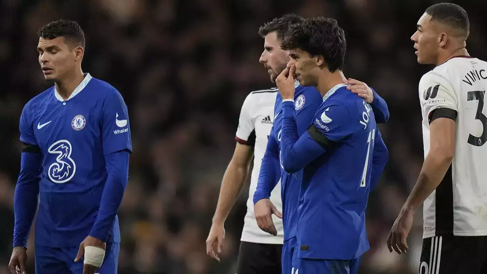 Joao Felix is sent off on his debut as Chelsea loses to Fulham