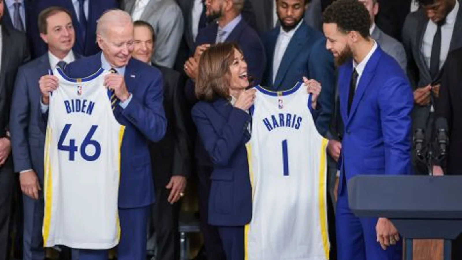 President Joe Biden welcomed the Golden State Warriors, the NBA ...