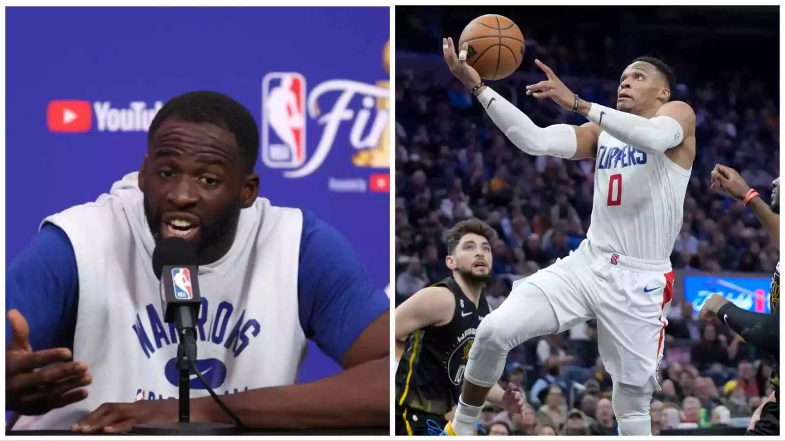 Draymond Green, “you’re open, take the shot” weighs it in on Russell ...