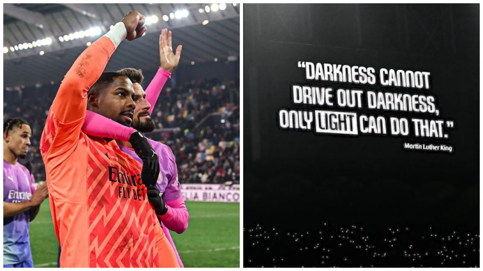 AC Milan fans support Mike Maignan with a wonderful quote, as he faced ...