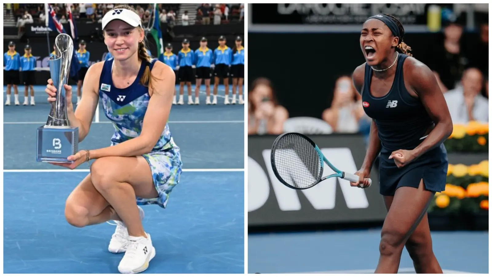 Coco Gauff and Elena Rybakina kick off the 2024 season with the ...